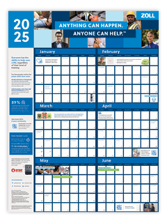 The 2025 ZOLL public safety wall calendar is now available | ZOLL Medical